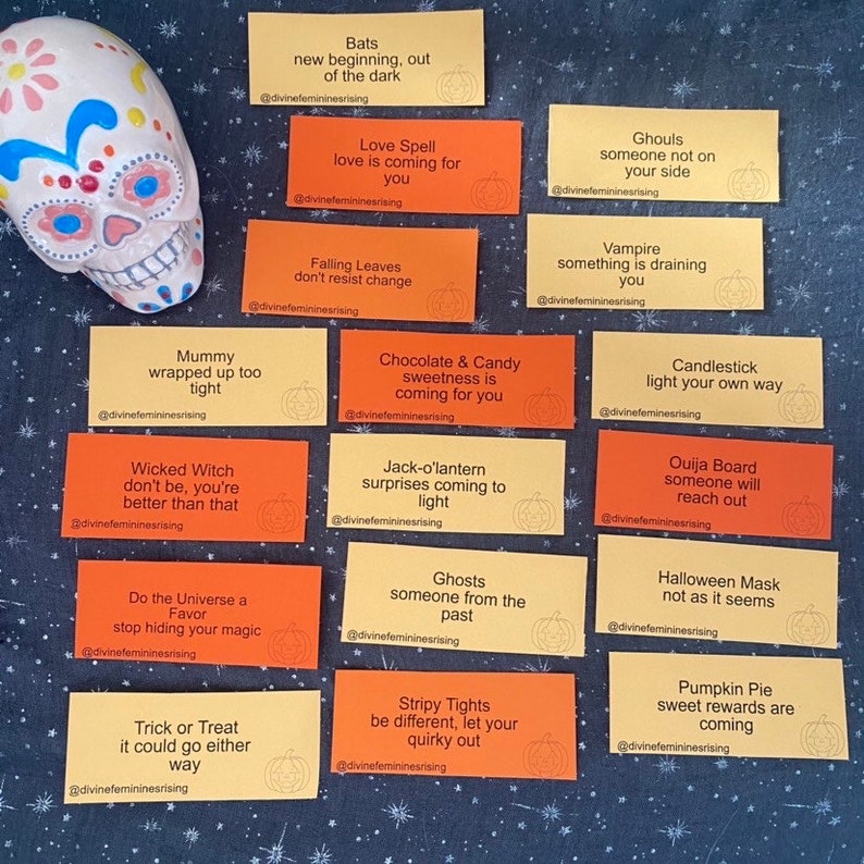 Halloween Oracle Cards – Printable Spooky Fortune Telling Deck ...