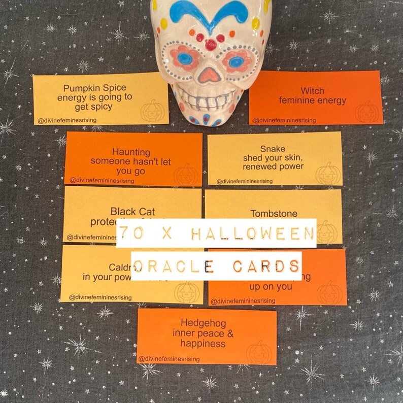 Halloween Oracle Cards – Printable Spooky Fortune Telling Deck ...