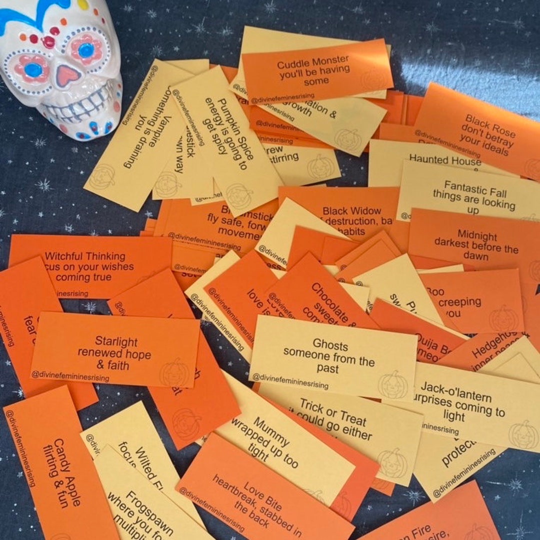 Halloween Oracle Cards – Printable Spooky Fortune Telling Deck ...