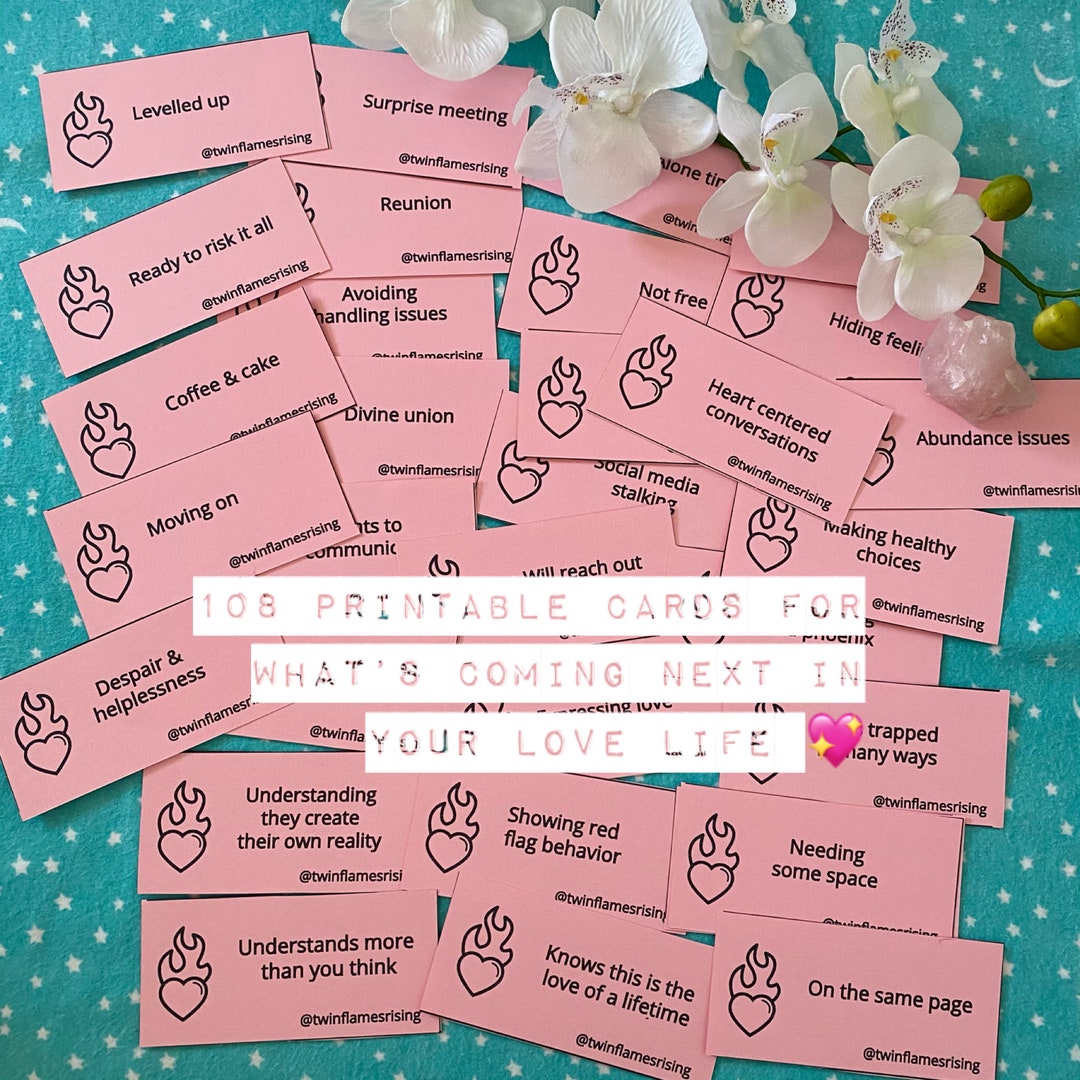 Love Predictions Oracle – Printable Deck Forecasting Your Romantic ...