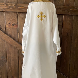 Orthodox Baptismal Gown, Adult Baptismal Robe, Teen Baptismal Robe ...