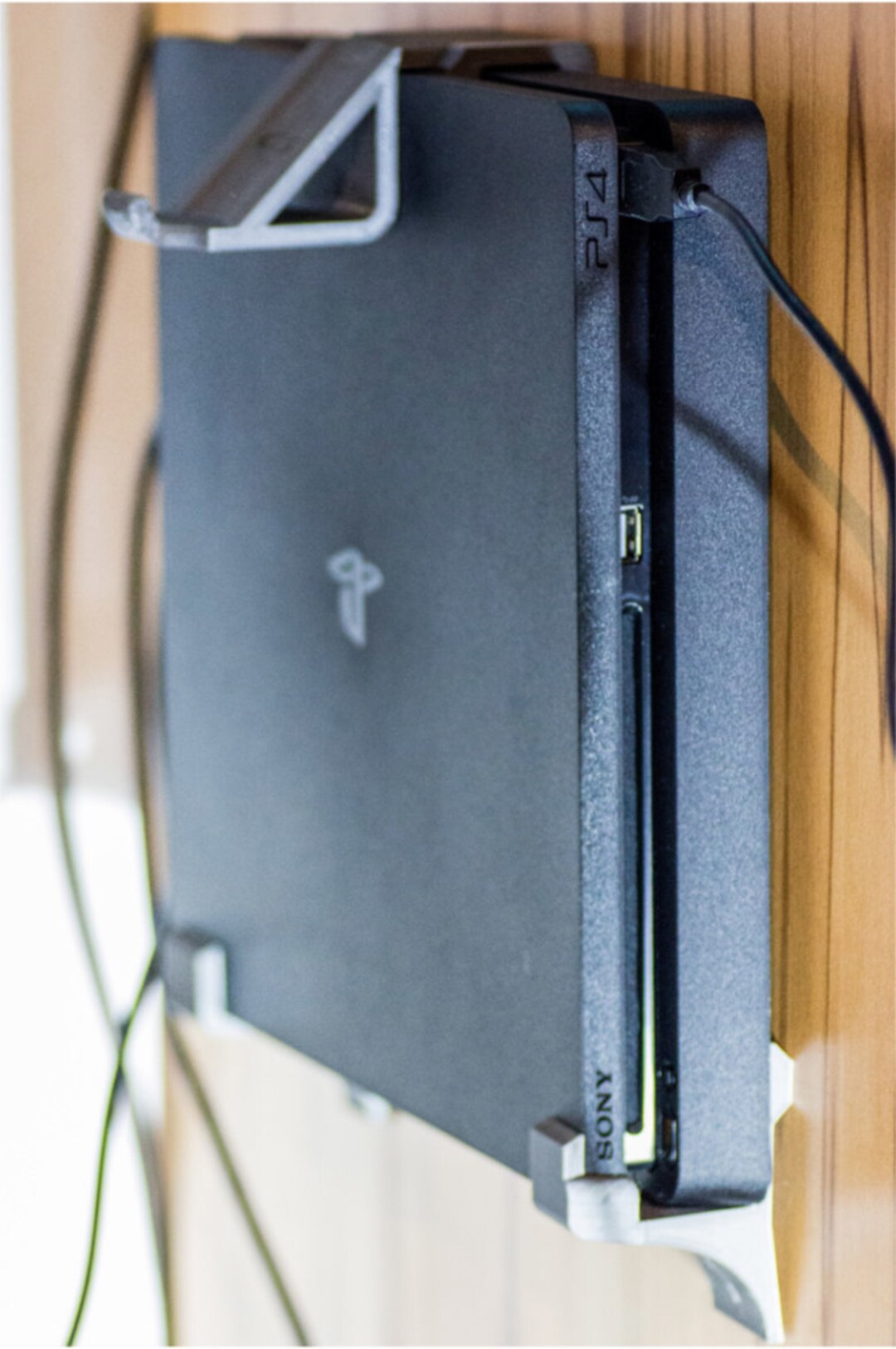 PS4 Slim Wall Mount With Controller Support - Etsy