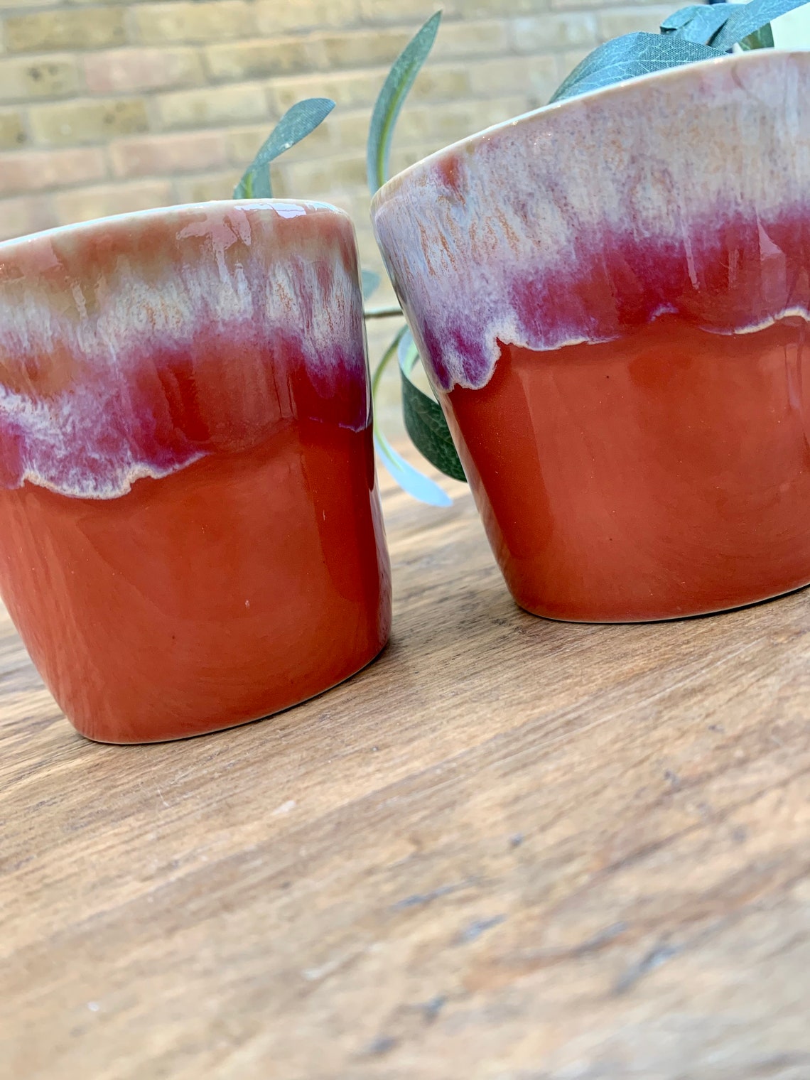 Flat White | Cortado | Coffee Cups | Set of Two - Etsy