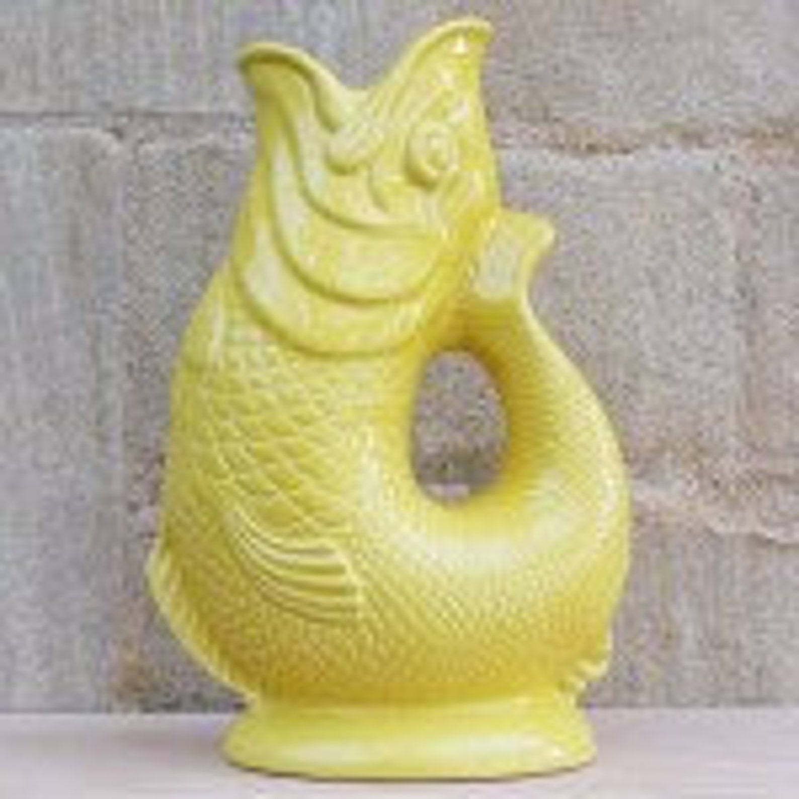 Ceramic Gluggle Jug | Water Jug | Fish Vase | Handmade in England - Etsy