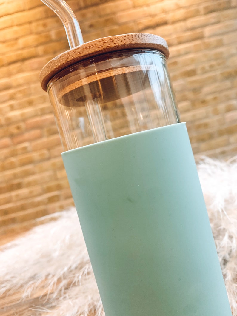 Sage Green | Smoothie Cup | Juice Cup | Iced Coffee | on the Go - Etsy UK