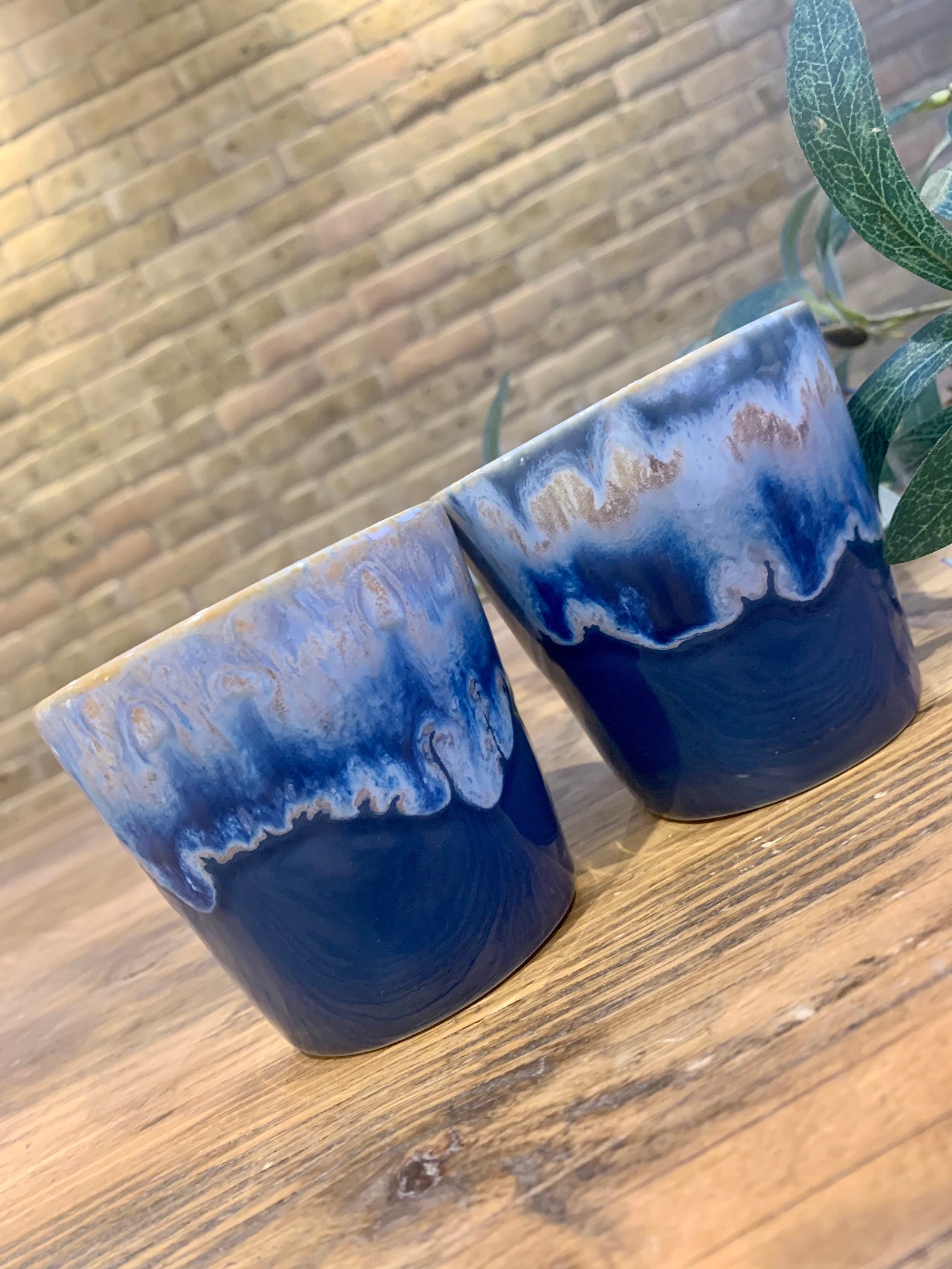 Flat White Cortado Coffee Cups Set of Two - Etsy