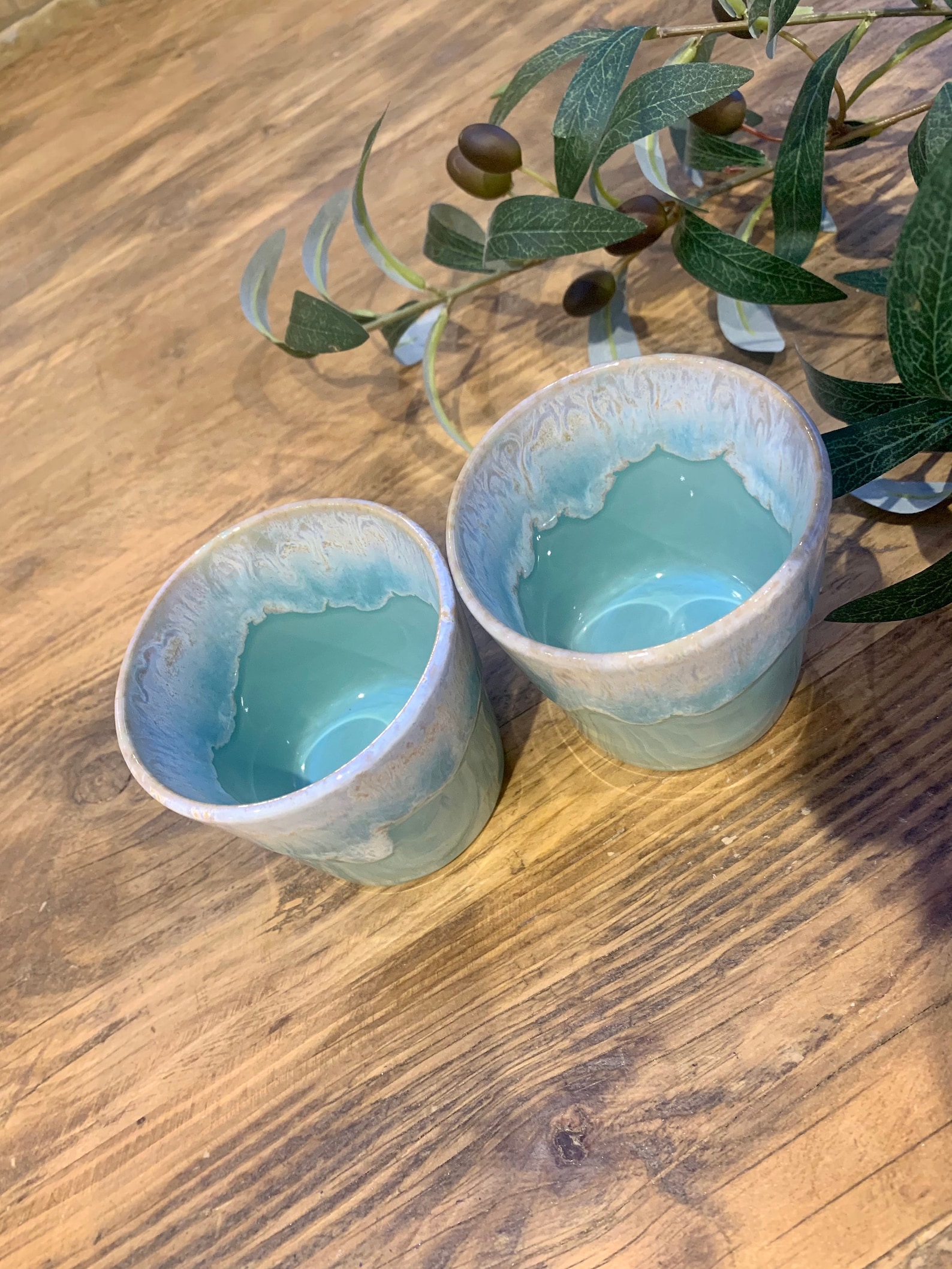 Flat White | Cortado | Coffee Cups | Set of Two - Etsy UK