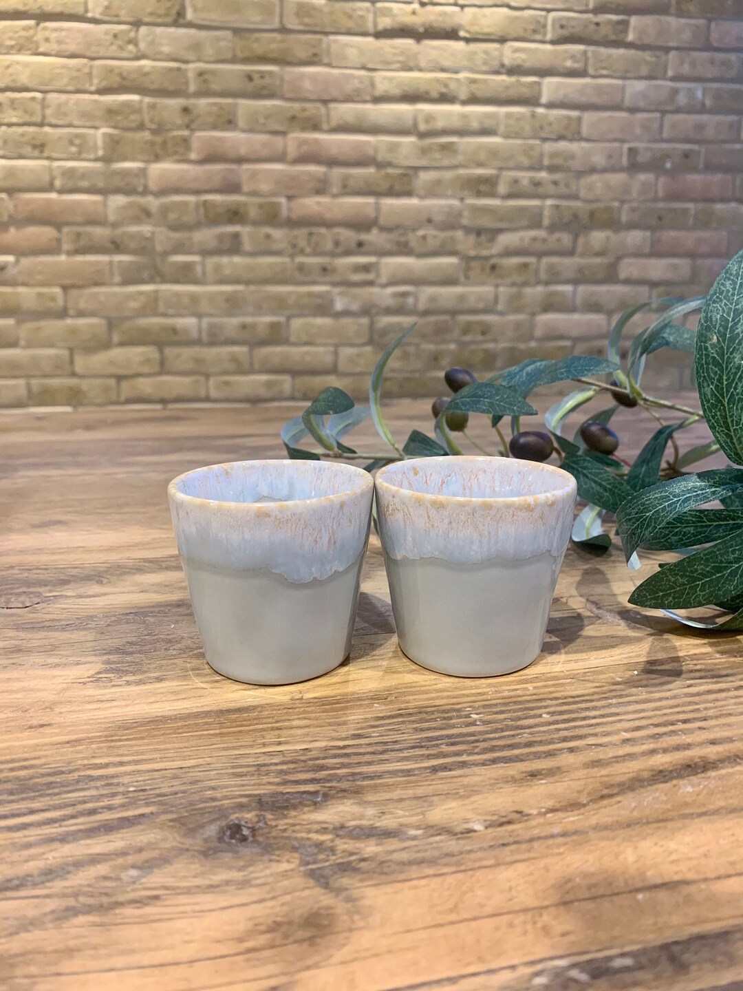 Espresso Cups | Coffee Cups | Stoneware | Set of Two - Etsy