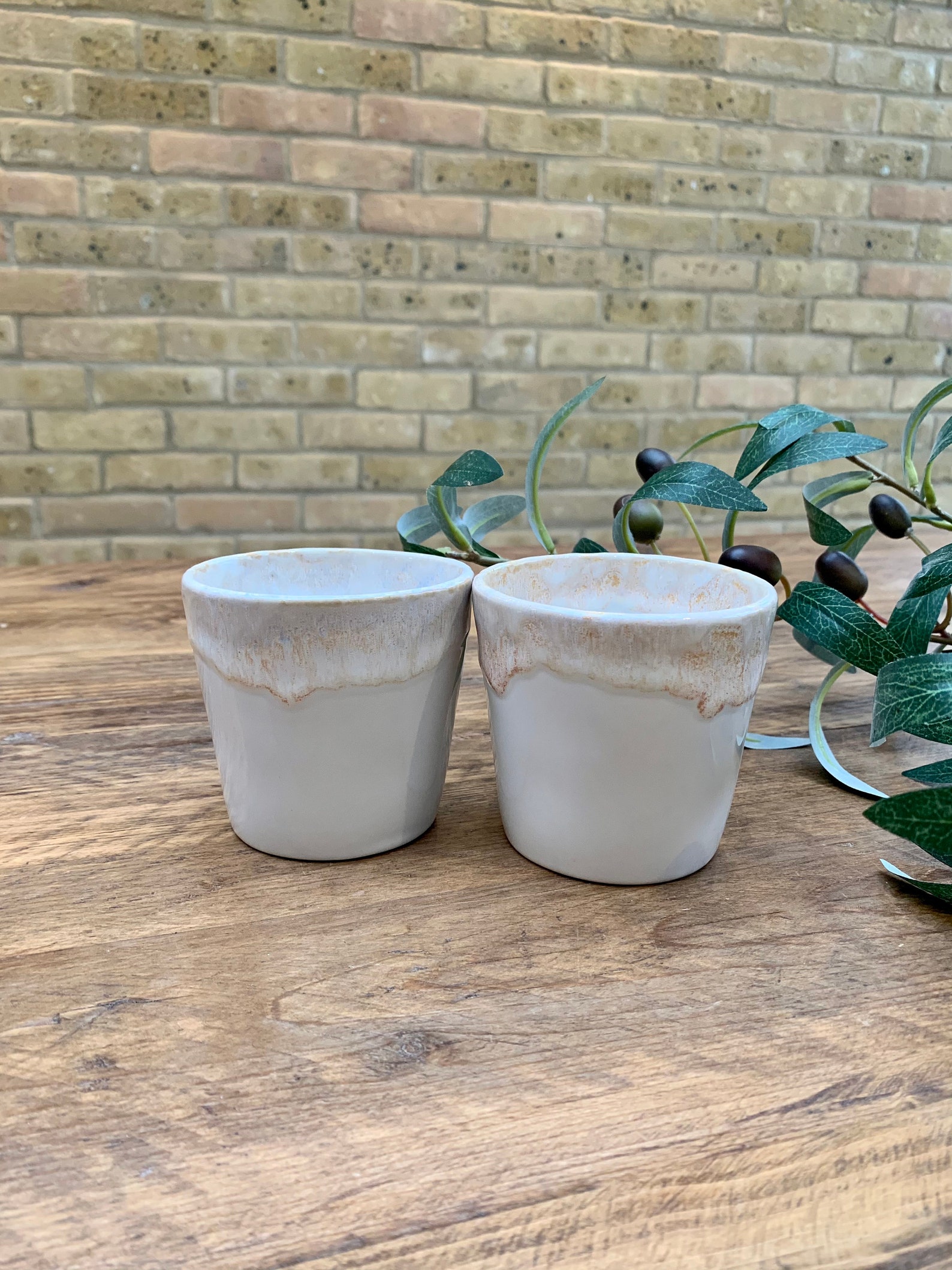 Flat White | Cortado | Coffee Cups | Set of Two - Etsy UK