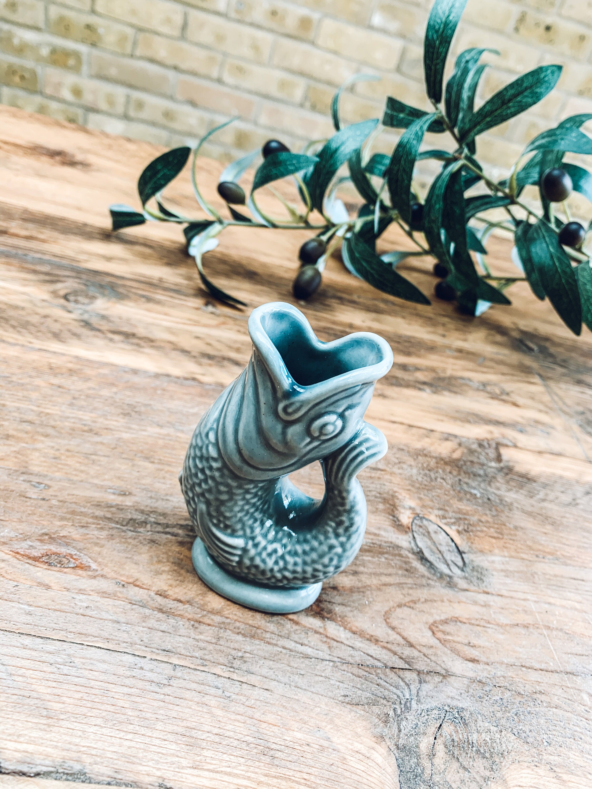 MINI Ceramic Gluggle Jug | Handmade in England | Dark Grey - Etsy UK