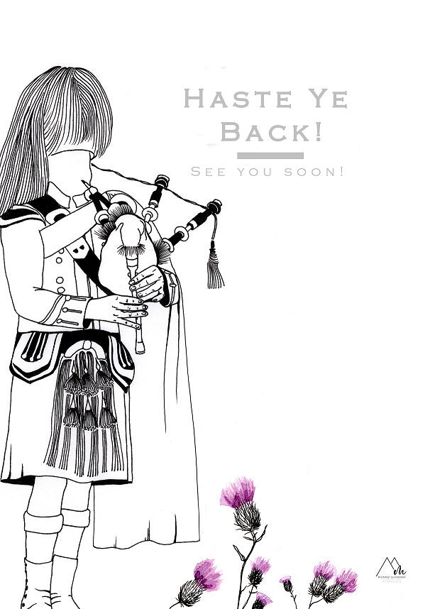 Scottish Saying Print Haste Ye Back Scots Phrase Gaelic See You Soon ...