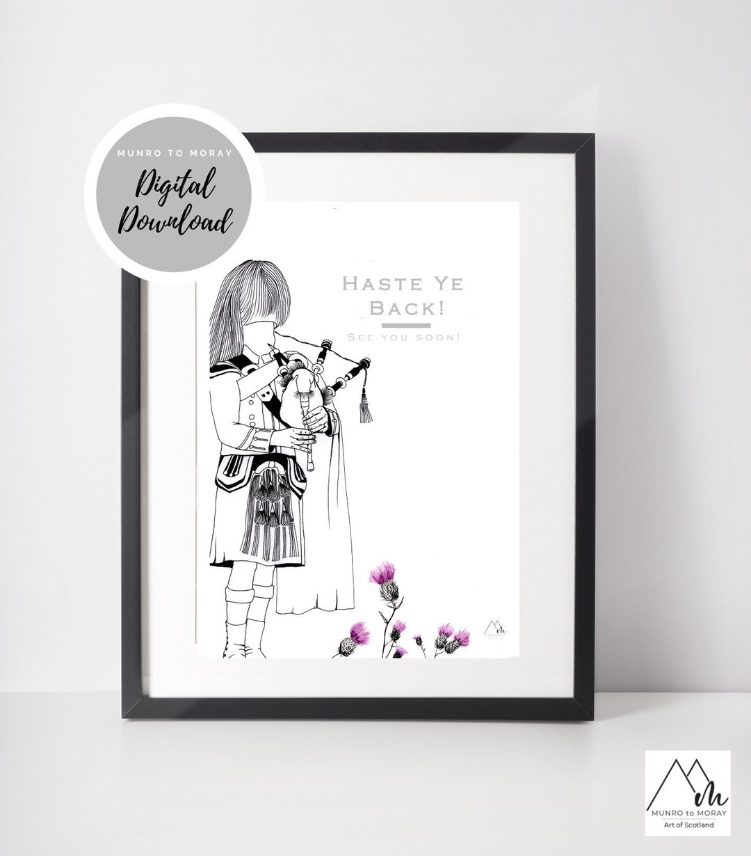 Haste Ye Back - Scots Saying - PRINTABLE - Scottish Phrase - Scottish ...