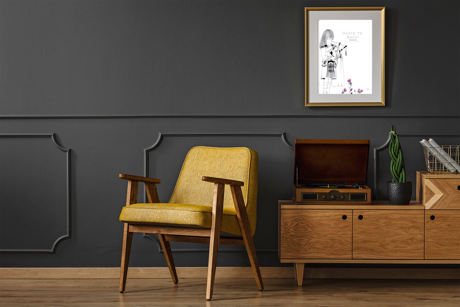 Haste Ye Back Scots Saying PRINTABLE Scottish Phrase Scottish Thistle ...