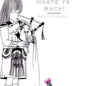 Haste Ye Back - Scots Saying - PRINTABLE - Scottish Phrase - Scottish ...