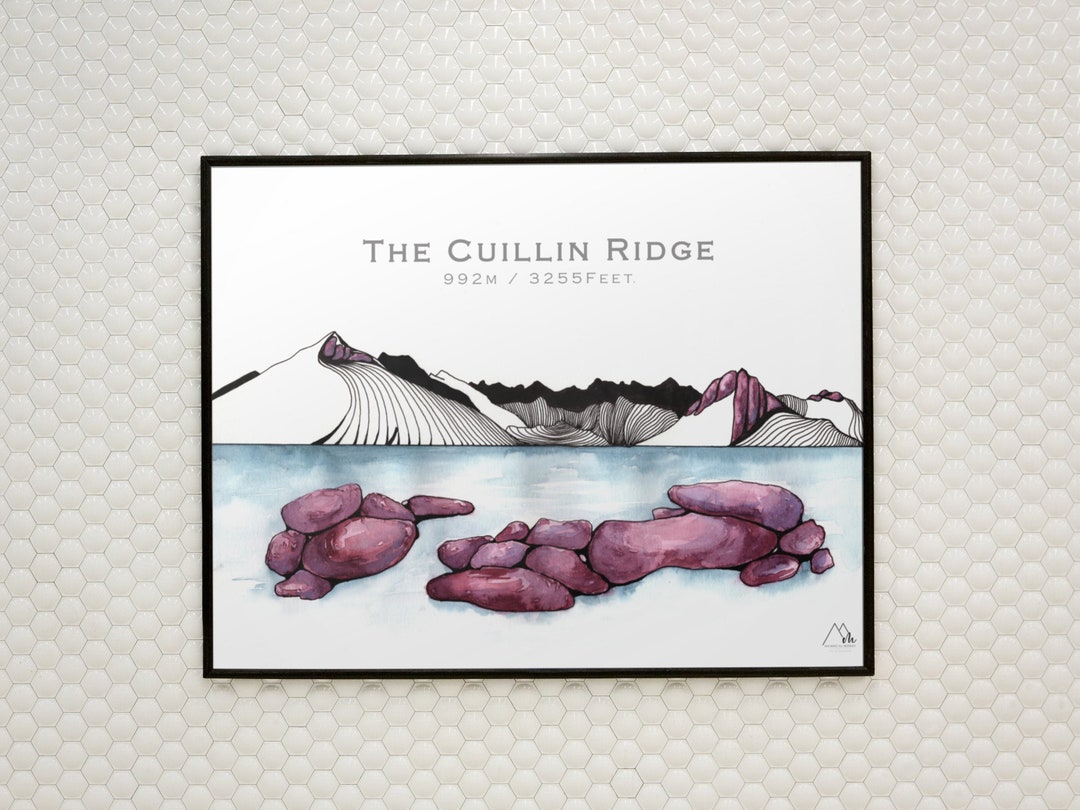 The Cuillin Ridge, Isle of Skye Scotland, Scottish Gifts, Scotland ...