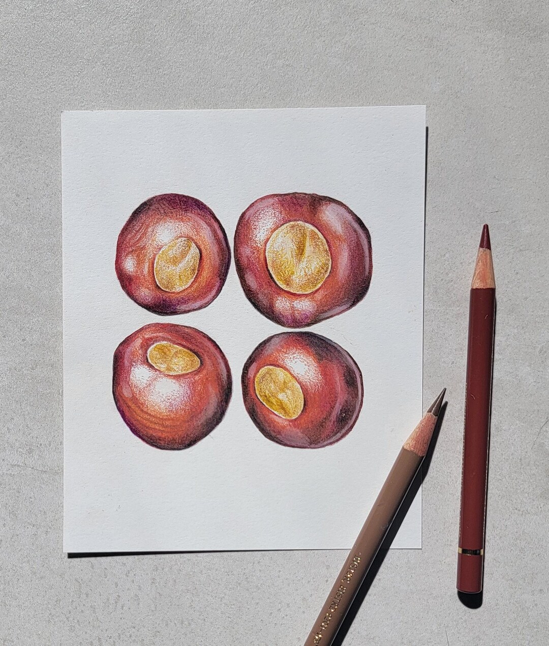 ORIGINAL Ohio Buckeyes Artwork Drawing - Etsy