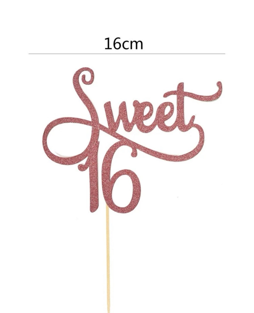 Sweet 16 Cake Topper (1 Pc) - Etsy