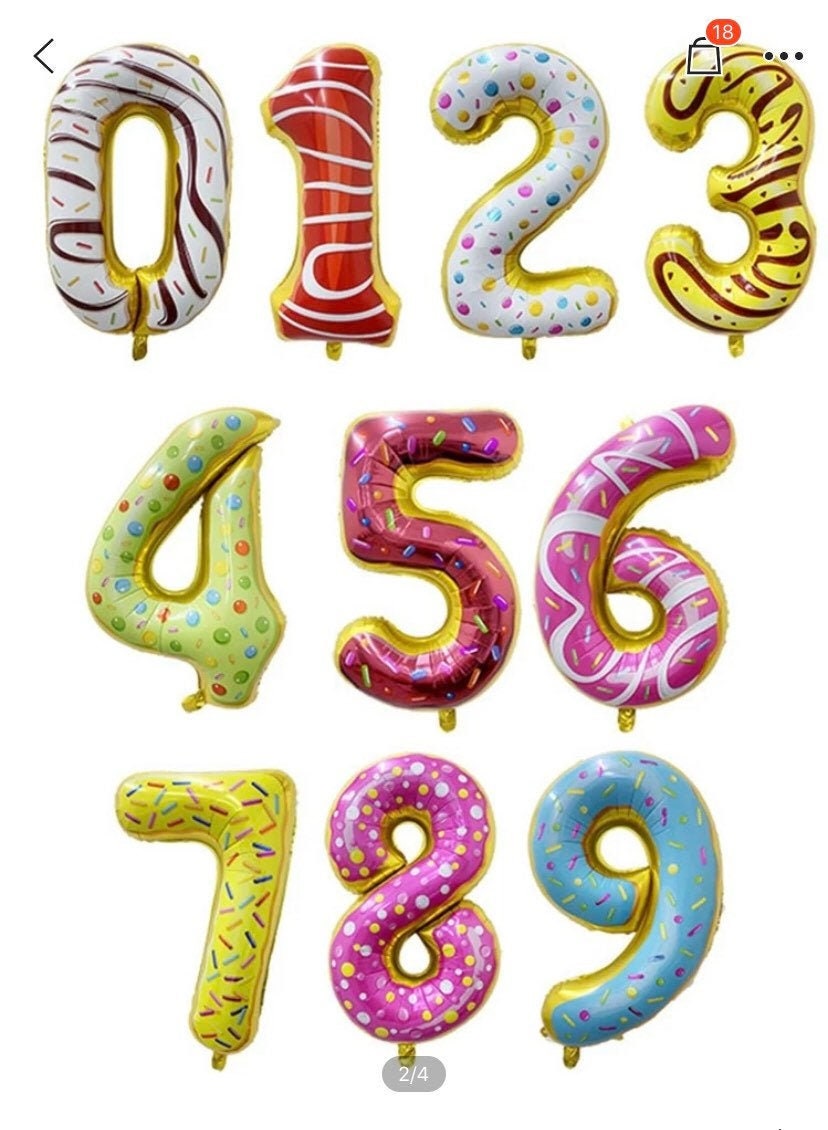Number Birthday Mylar Balloons, Birthday Party Decoration - Etsy