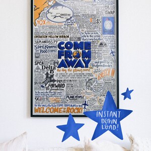 Come From Away Broadway Musical Infographic A4 Poster Digital Print ...