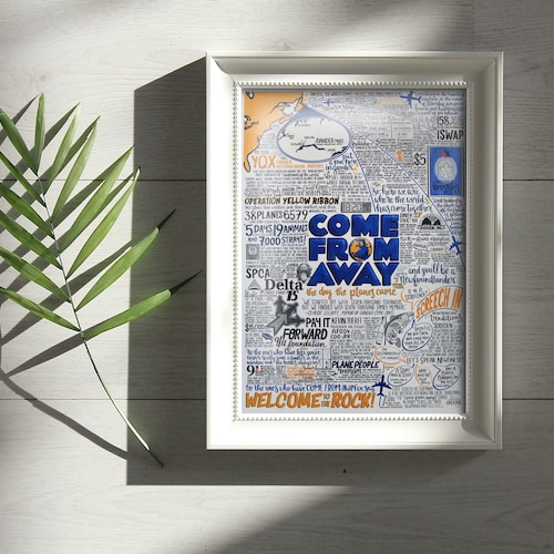 Come From Away Broadway Musical Infographic A4 Poster - Etsy