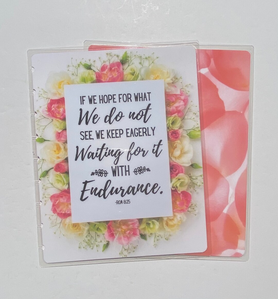 Christian Planner Cover: Floral Bible Verse Discbound Cover - Etsy