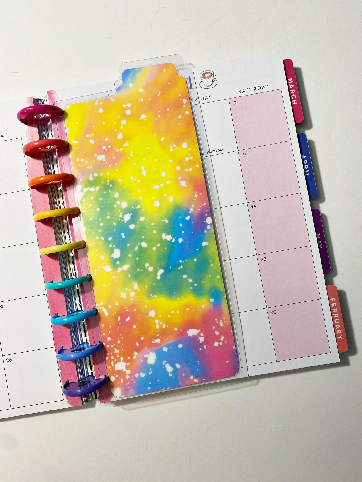 Calendars & Planners Planner divider 90s colors happy planner unicorn ...