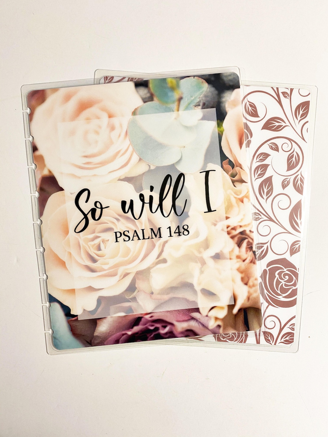 Christian Planner Cover, Faith Planner Cover, Roses Psalm , Happy ...