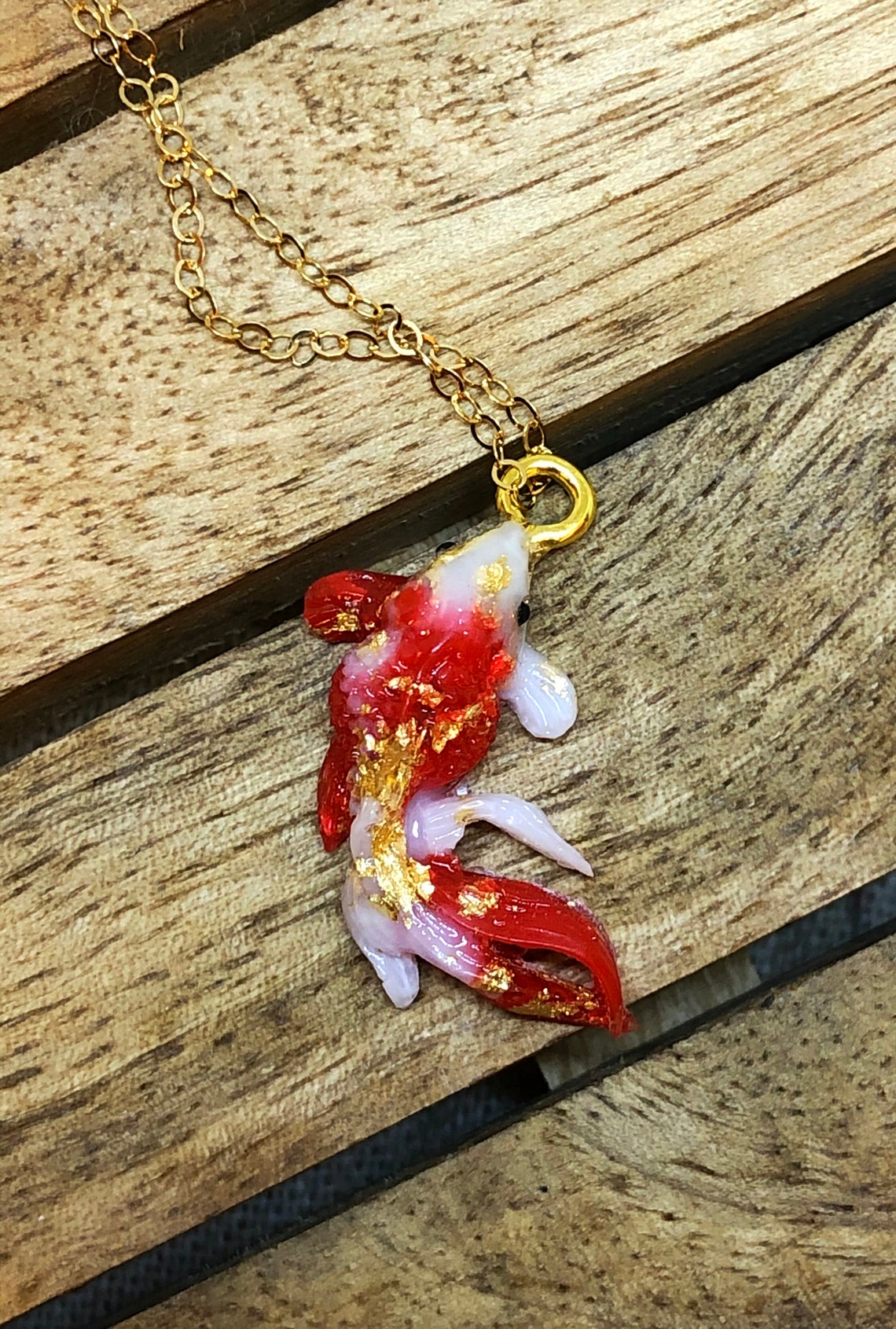 TUI LA Avatar Moon Spirit Inspired White Red and Gold Flake | Etsy