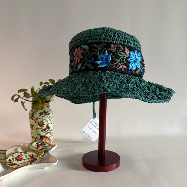 Raffia Sun Hat - Etsy