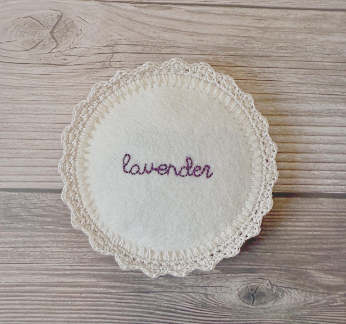 Hand Embroidered Lavender Sachet | 100% Wool Felt Sachets With Dried ...