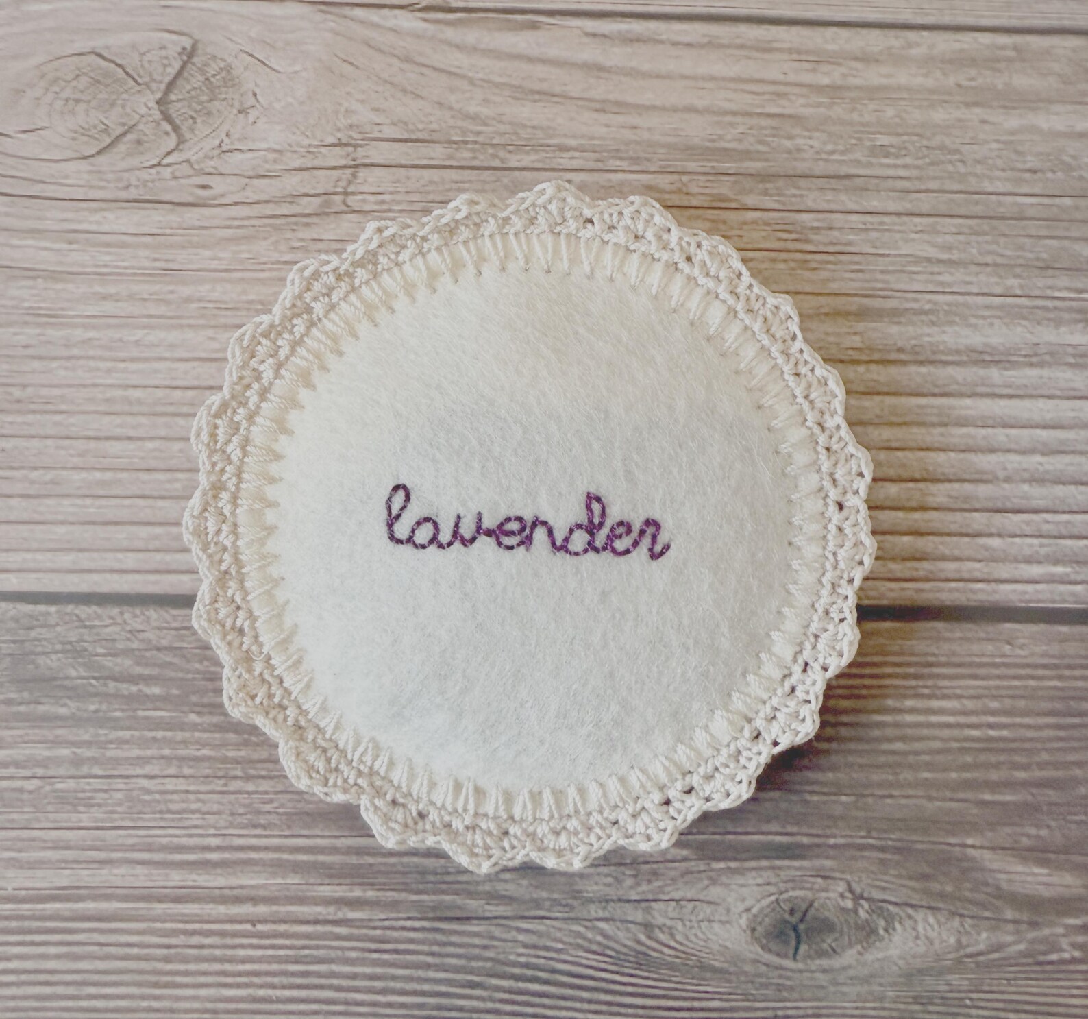 Hand Embroidered Lavender Sachet | 100% Wool Felt Sachets With Dried ...