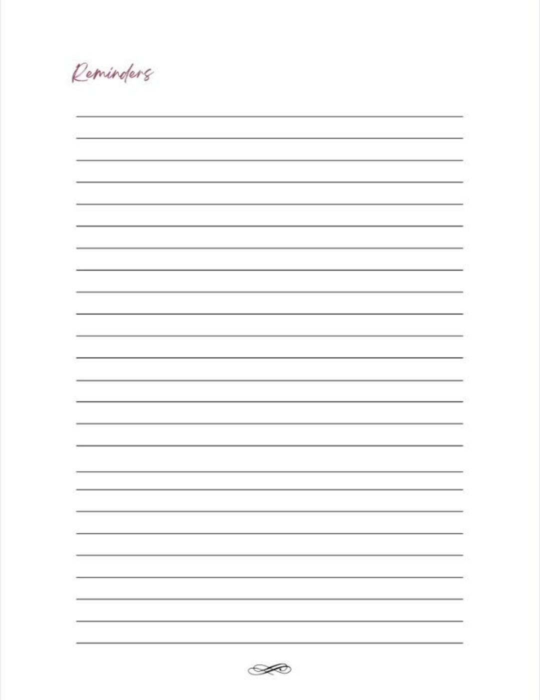 Digital Download Note Page, Digital Notebook Paper, Writing Pad, Diary ...