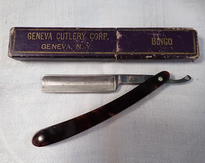 Antique Straight Razor With A Box Razor and Box Are Not A Match Please ...