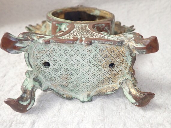 Victorian Bronze Gilded Pocket Watch Holder Excellent… - Gem