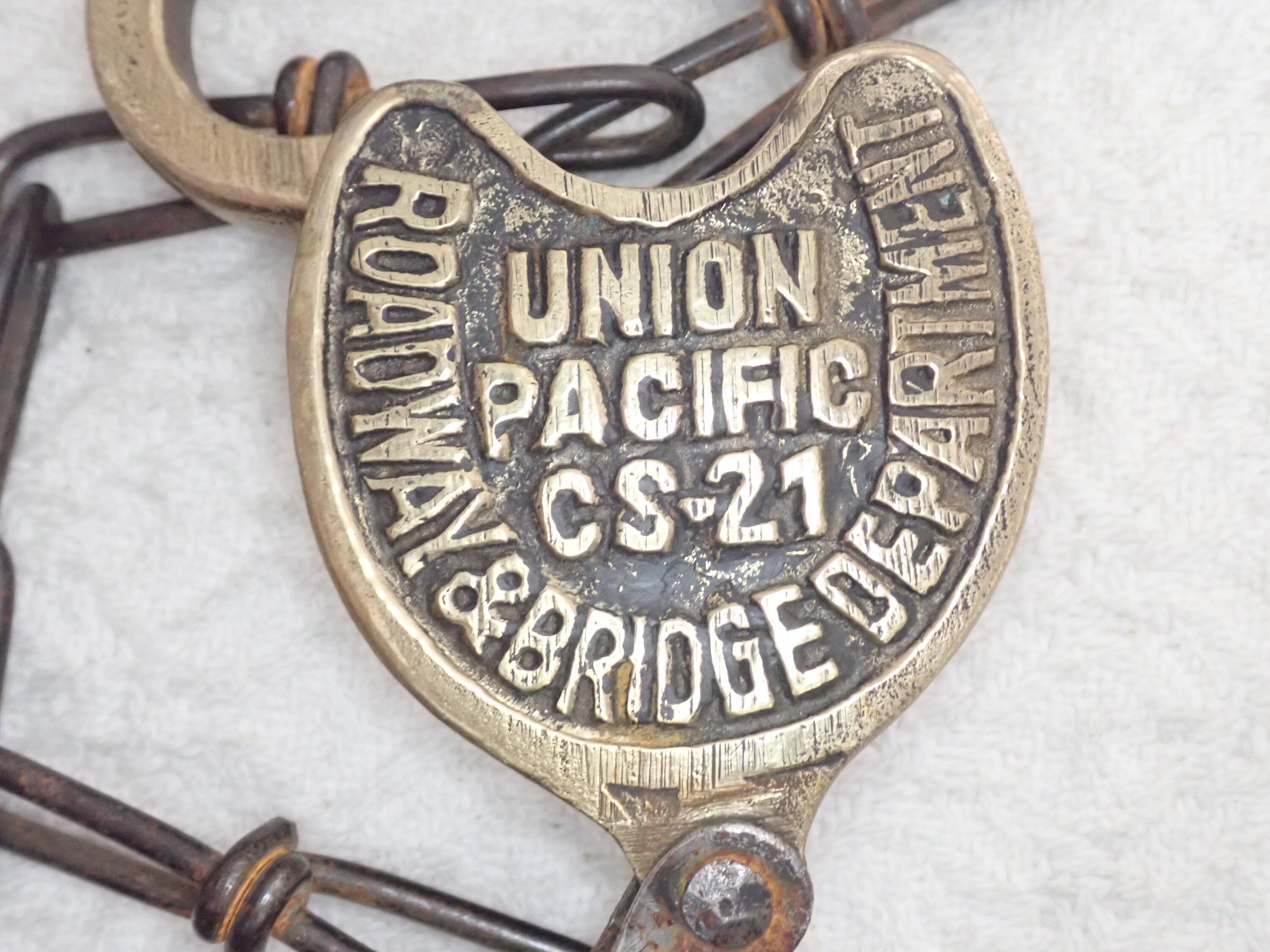 Vintage Union Pacific CS-21 Railway and Bridge Department Lock | Etsy