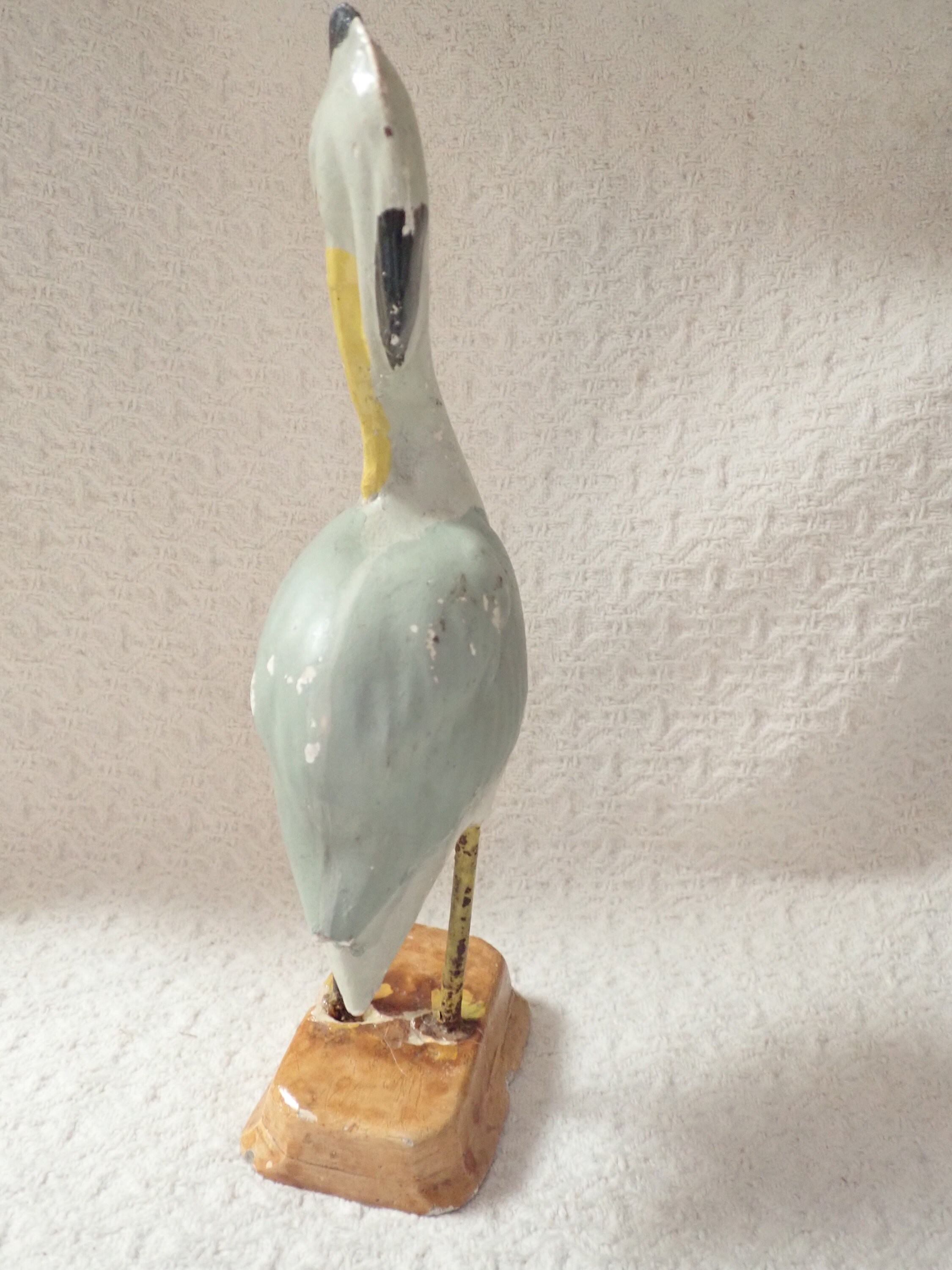 Antique Advertising Table Display Stork Baby Plaster and Iron | Etsy