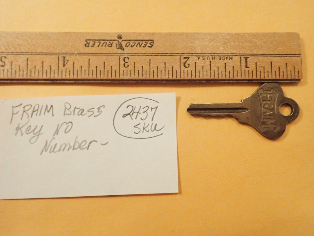 Vintage FRAIM Key Brass Pad Lock Other - Etsy