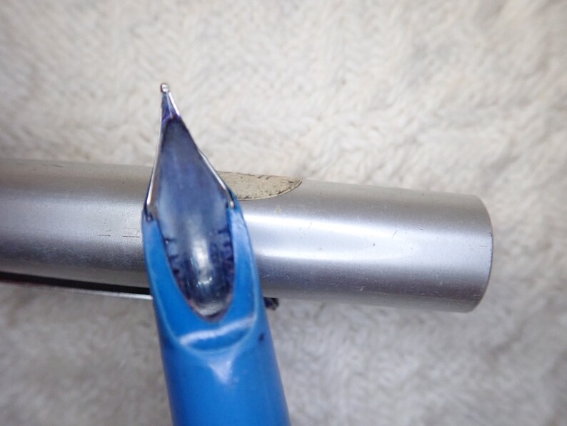 Vintage Wearever Blue Silver Cap Fountain Pen Hooded Nib | Etsy