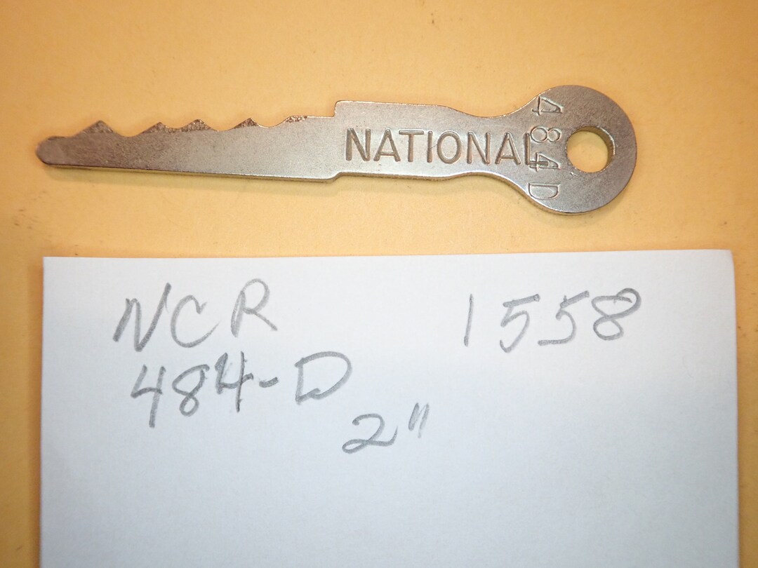Vintage Original NCR Key National Cash Register Key #484-D Key, Used ...