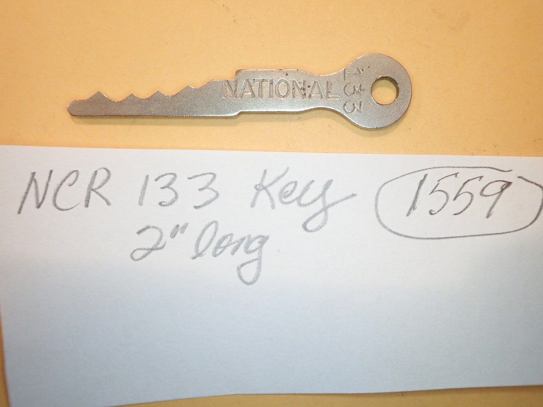 Vintage Original NCR Key National Cash Register Key # 133, Used , 2 ...