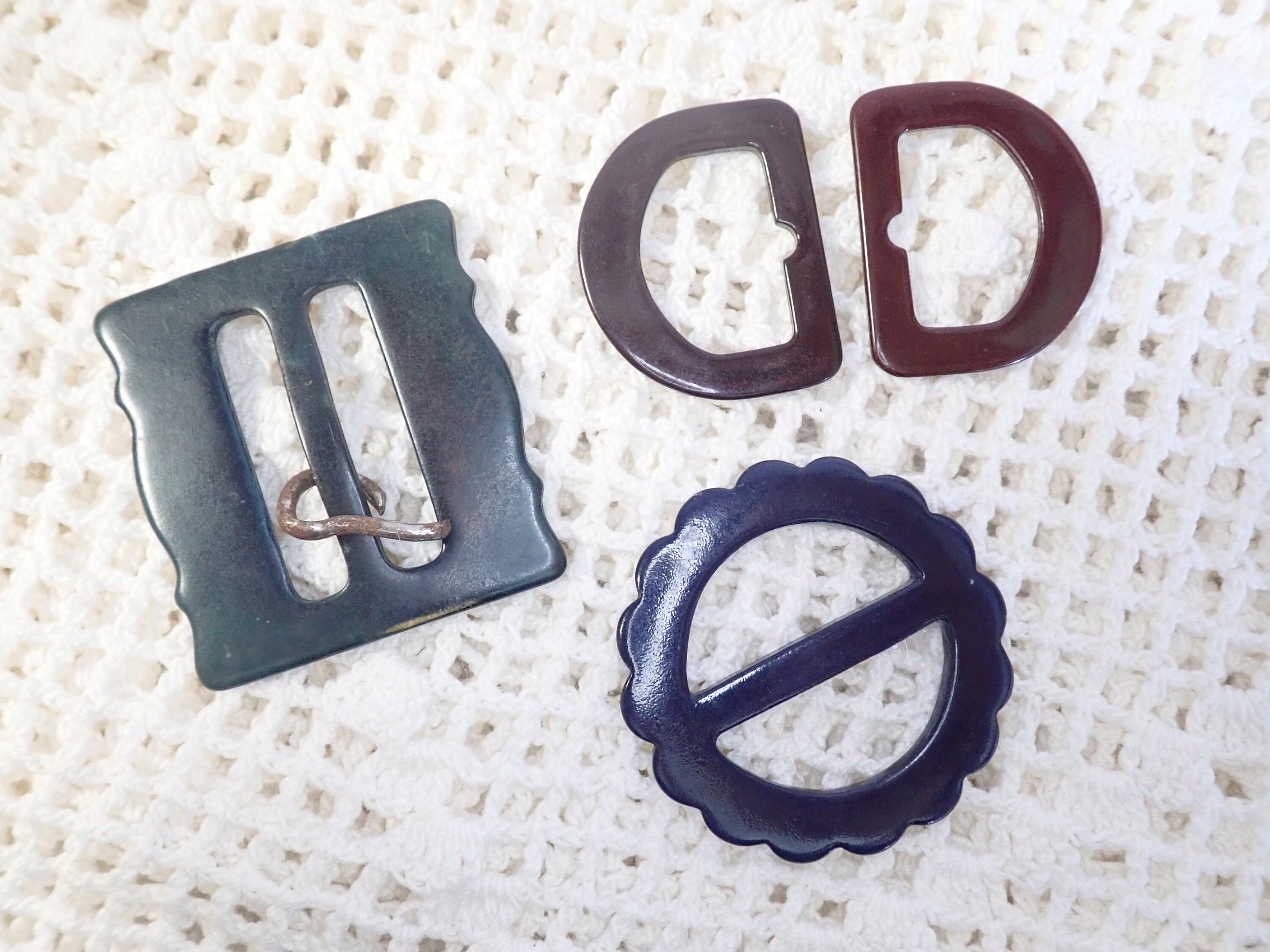 Lot of Four Pretty Dress Buckles Great Colors and Styles - Etsy UK