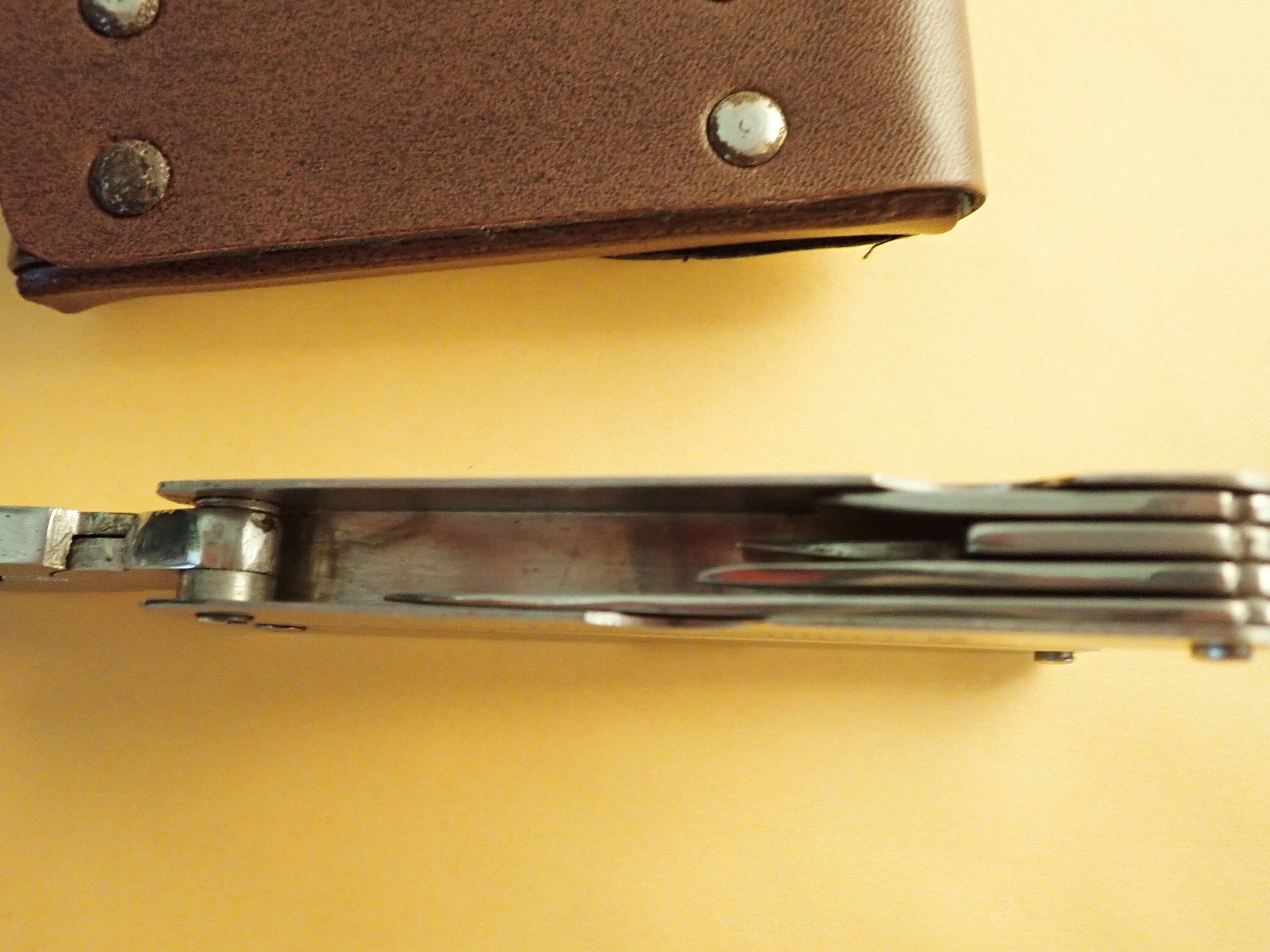 American Camper Multi Tool Stainless Knife With Leather Case - Etsy