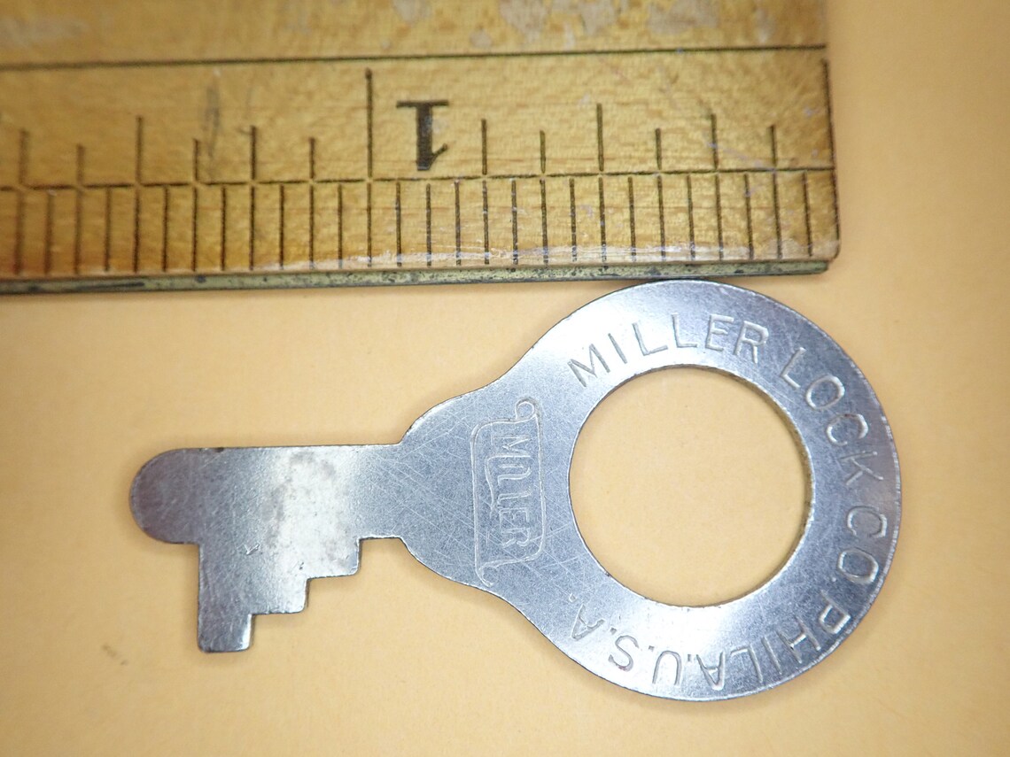 Miller Lock Co. Vintage Flat Key Good Condition Used - Etsy