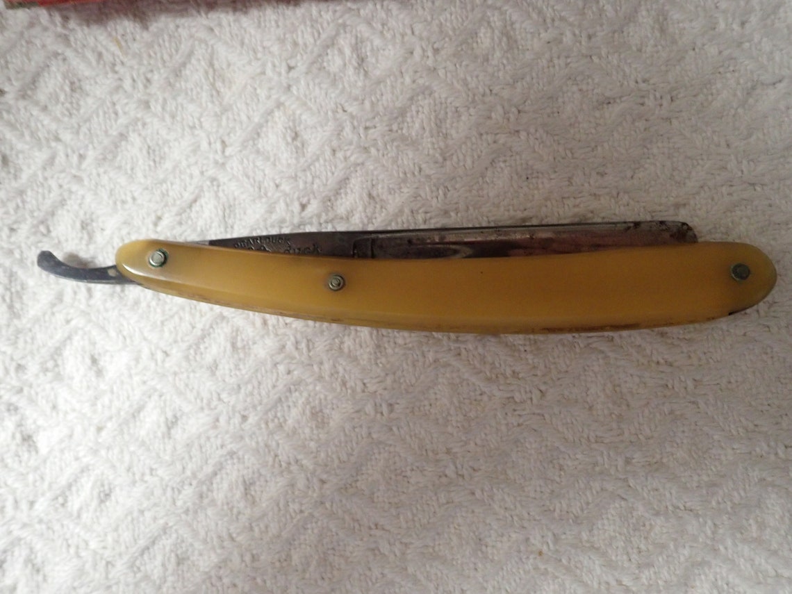 Vintage Straight Razor Pearlduck DUBL Duck Dwarf Solingen - Etsy