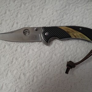 Elk Ridge Custom Design Pocket Knife Mint in Box, Unused With Leather ...