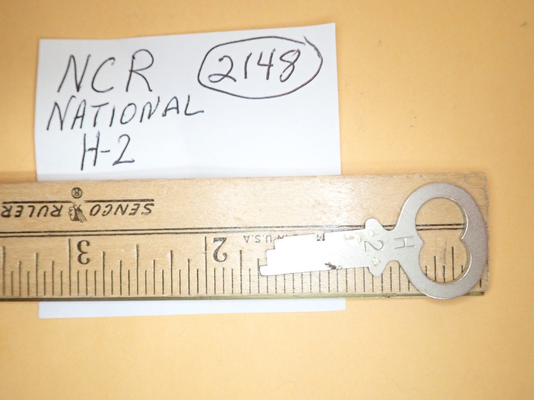 Vintage Original NCR Nation Cash Register Key # H-2 Good Used Working ...