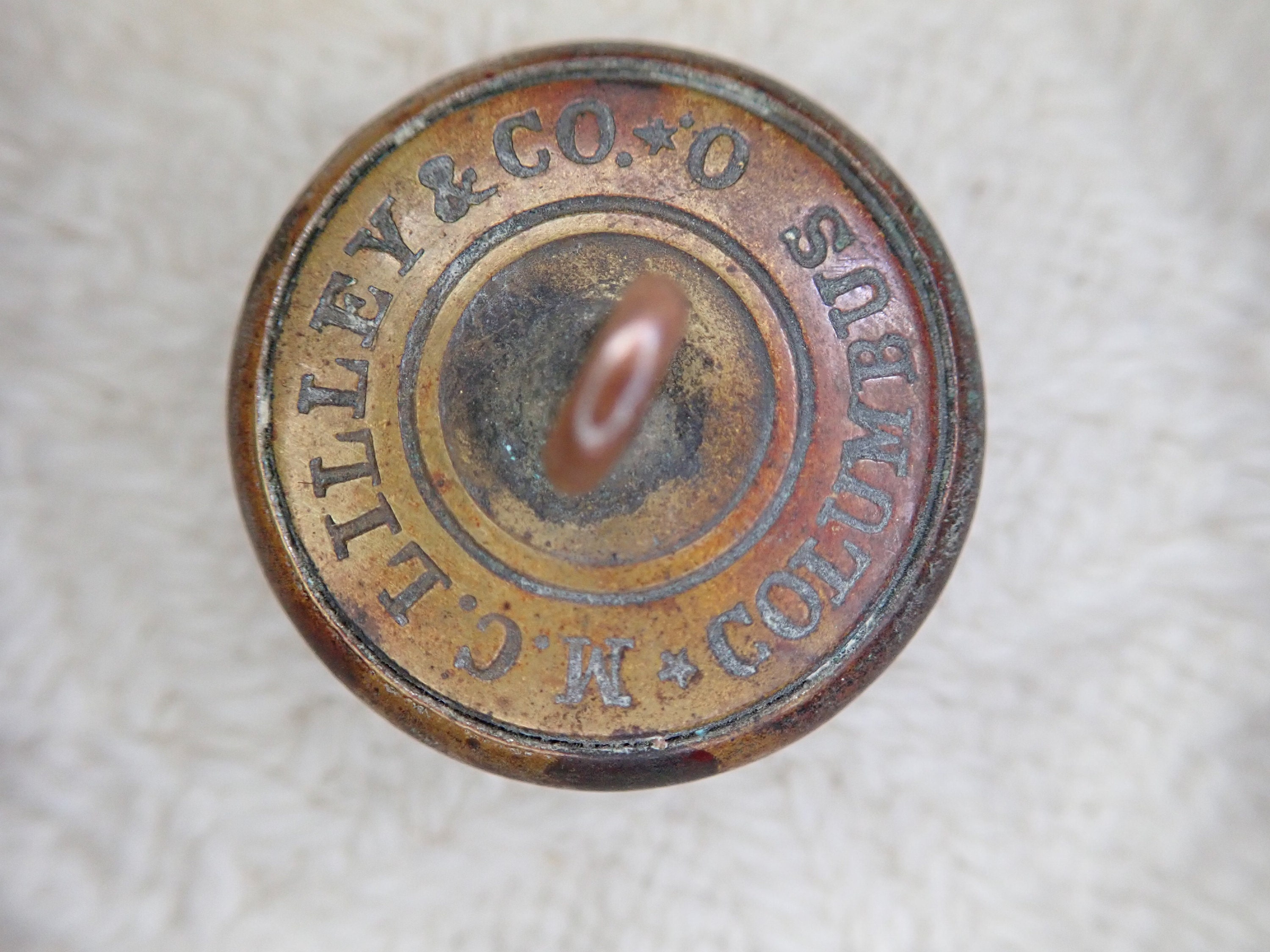2 Different Police Buttons Vintage Brass Waterbury Button Co. - Etsy