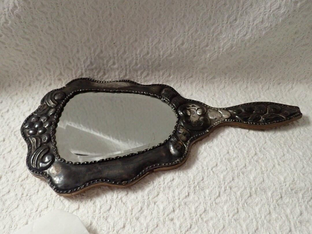 Vintage Sterling Beveled Hand Mirror Marked .925 With Hallmark for ...