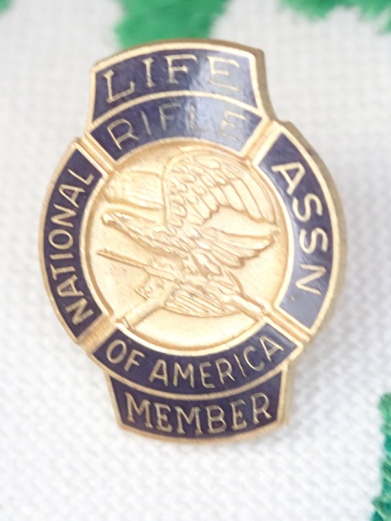 Vintage Life Member National Rifle Association of America Pin | Etsy