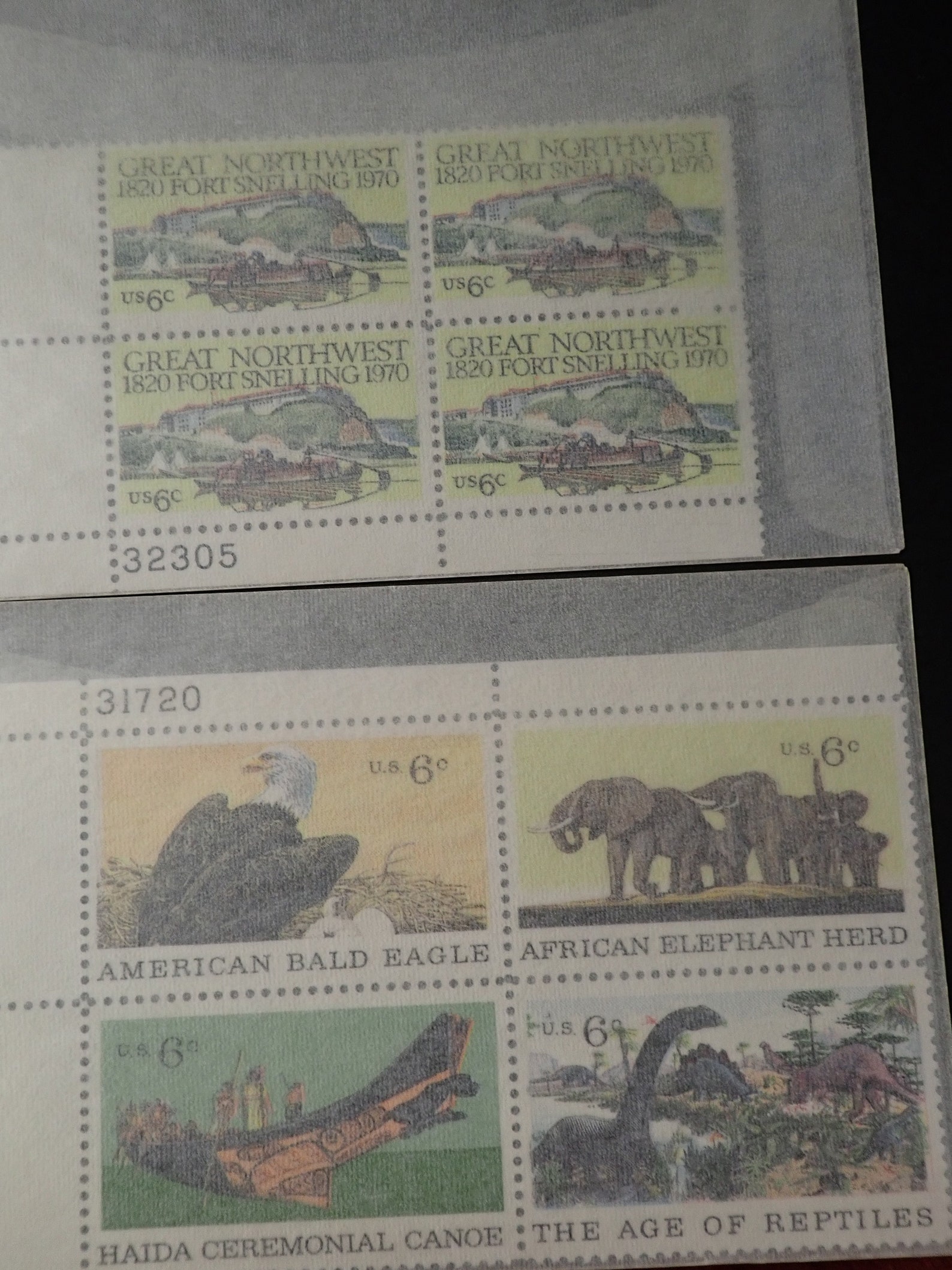 US Postage Stamps 7 Plate Blocks /2 Panes 6c MNH OG Mixed - Etsy